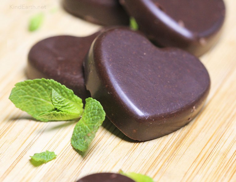 EASY Vegan Mint Chocolates - with coconut sugar - Kind Earth