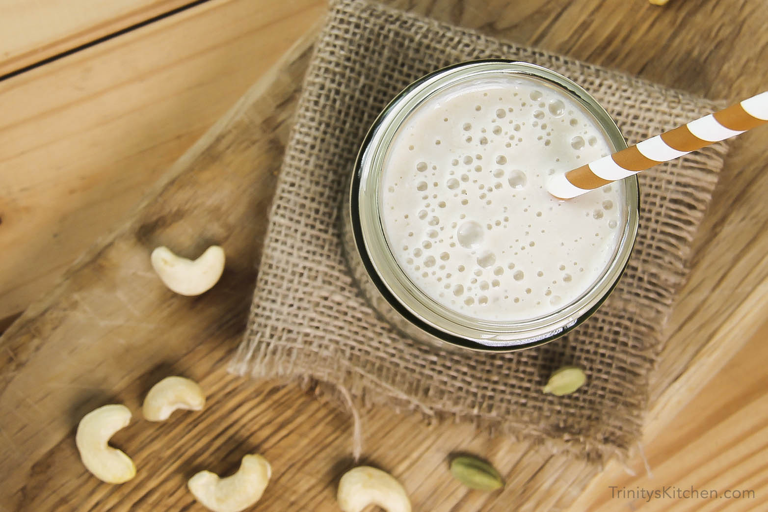 Creamy Cardamom & Cashew Vegan Milkshake - Kind Earth