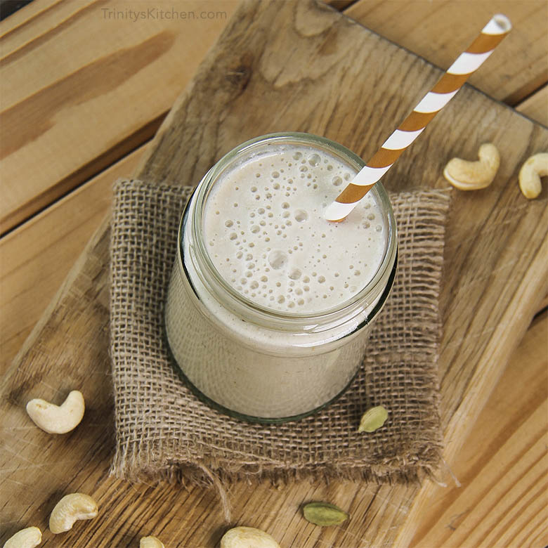 Creamy Cardamom & Cashew Vegan Milkshake - Kind Earth