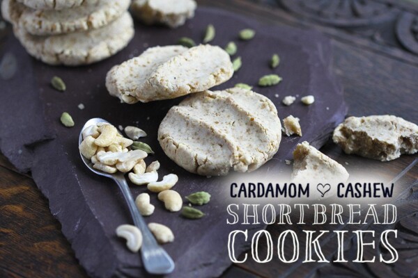 Cardamom & Cashew Shortbread Cookies - gluten-free, vegan - Kind Earth