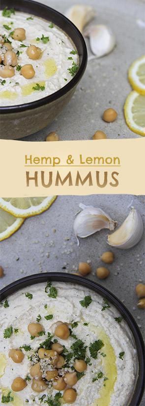Hemp & Lemon Hummus - a delicious recipe with Hemp Seed Hearts - Kind Earth