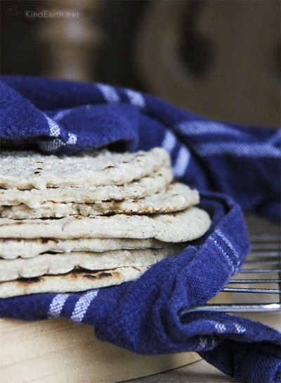Simple Oat Wraps Using A Cast Iron Skillet - 2 ingredients (GF vegan ...