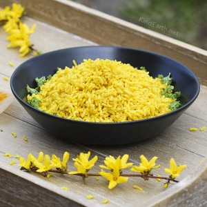 How to make perfect yellow rice with turmeric and brown rice - Kind Earth