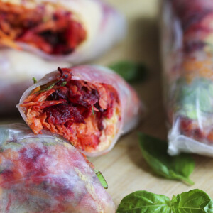 The best way to make Spring Rolls (rice paper wraps) - Kind Earth