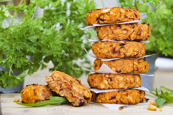 Vegan Butter Bean Burger - easy, high protein, cheap to make - Kind Earth